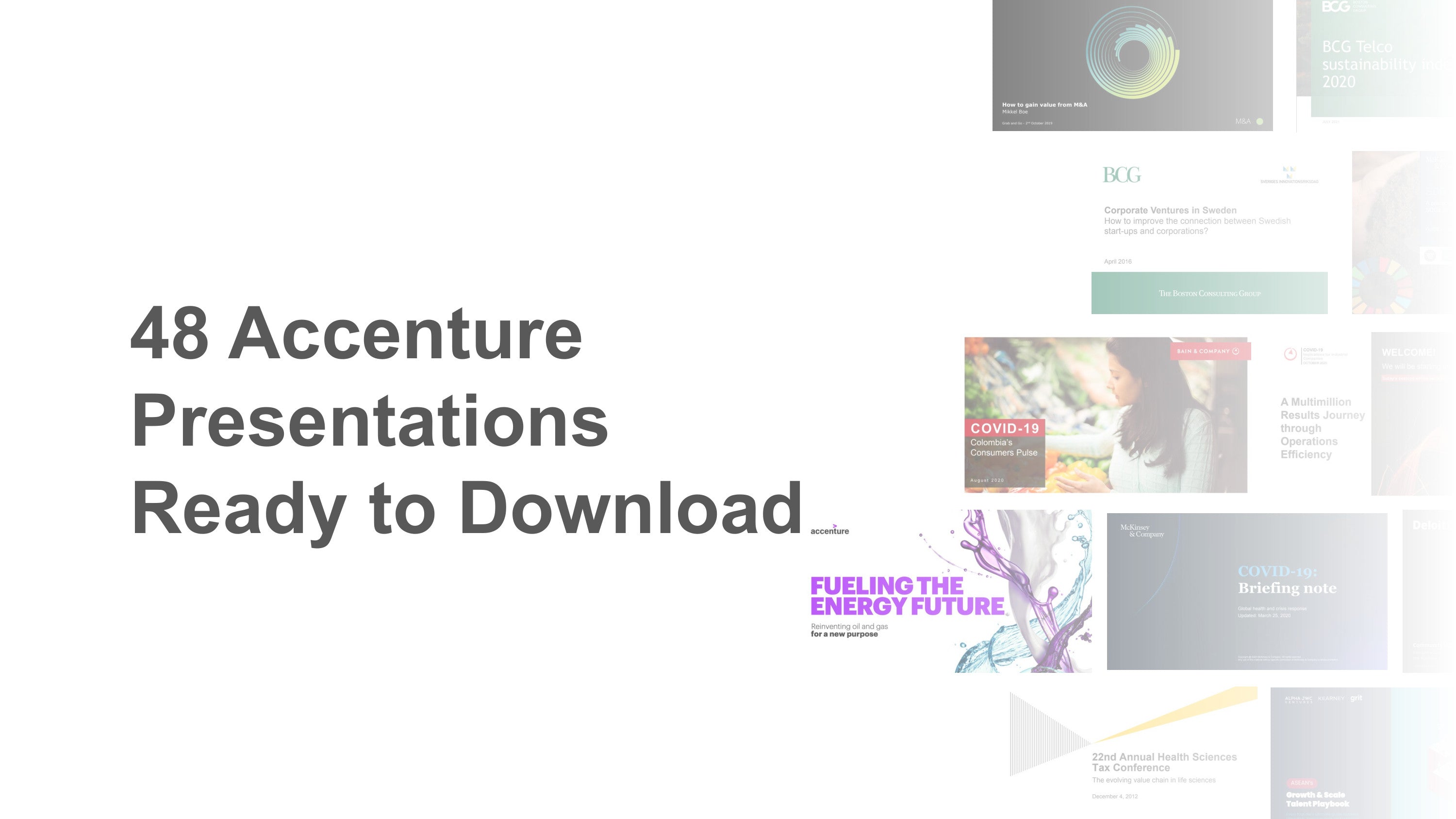 48 Accenture Presentations Ready to Download (for free) – Make Slides