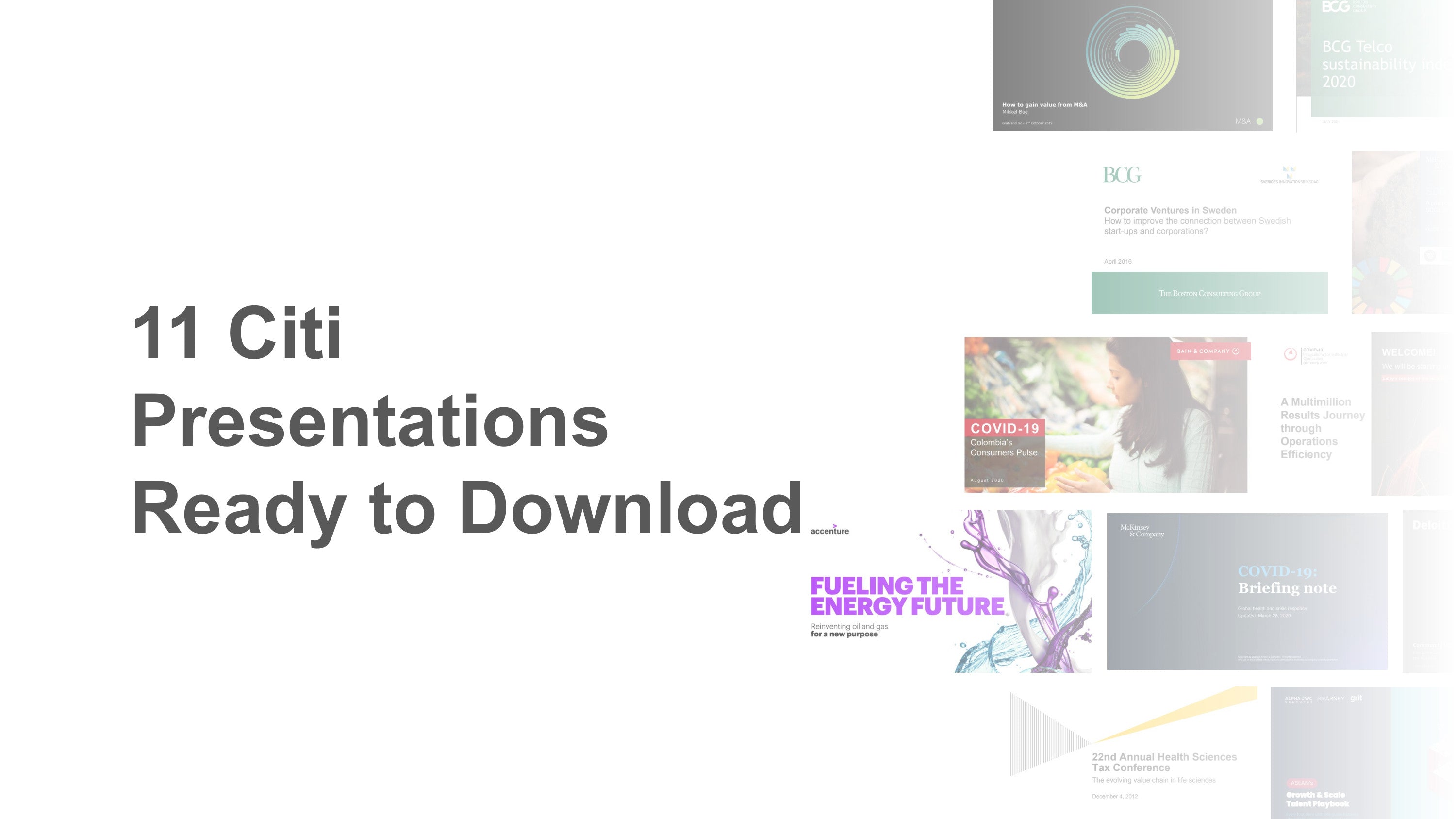 11 Citi Presentations Ready to Download (for free) – Make Slides